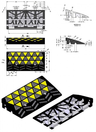 Rubber Kerb Ramp 10 cm dimensions.jpg :: Security & Safety