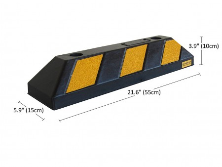 Rubber Parking Wheel Stop_dimensions.jpg :: Security & Safety